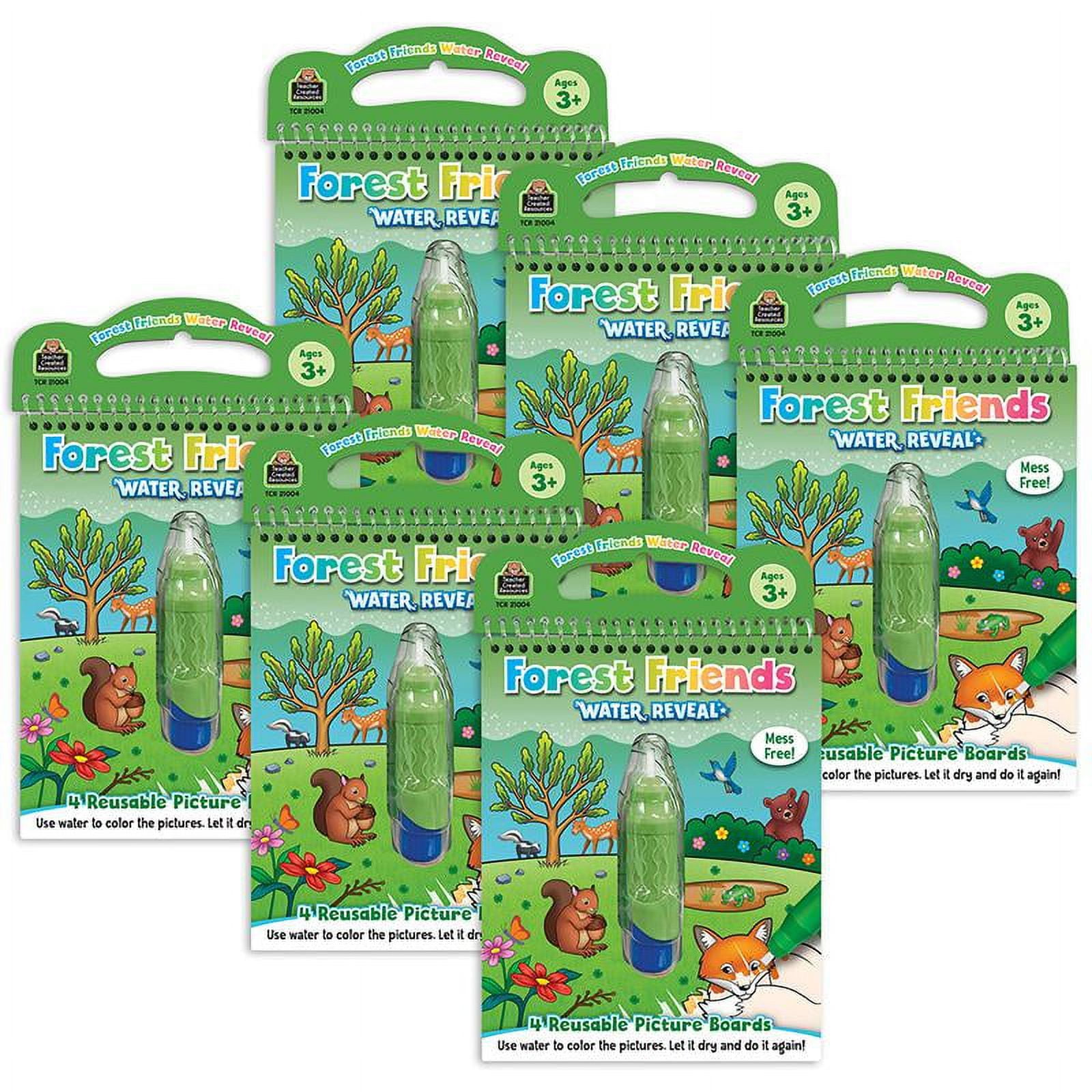 Teacher Created Resources Forest Friends Water Reveal Book, 6 Sets ...