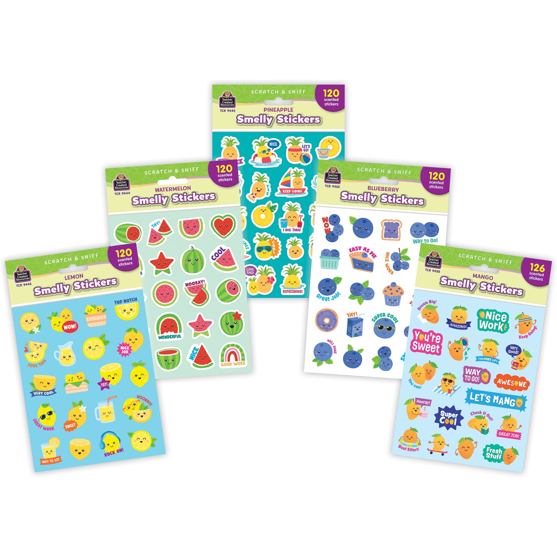 Teacher Created Resources Fruit Smoothie Smelly Stickers, 606 Stickers ...