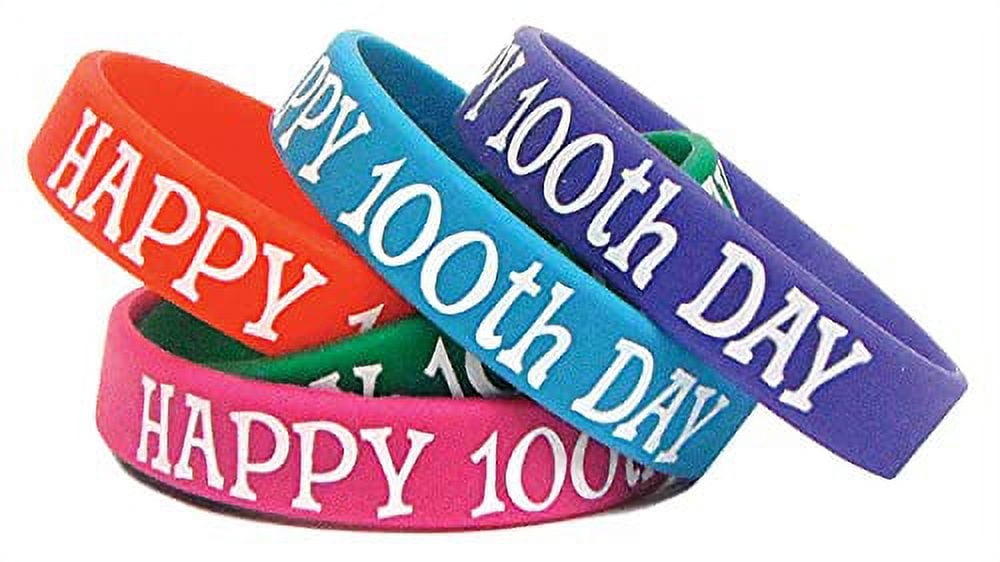 Teacher Created Resources Happy 100Th Day Wristband Pack, of 10 ...