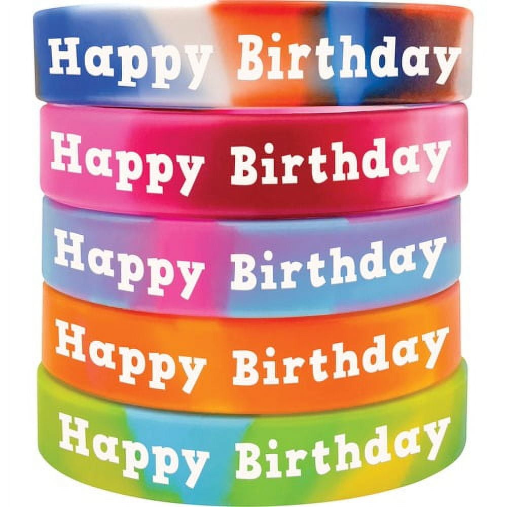 Teacher Created Resources Happy Birthday Wristbands - 10 / Set - Multi ...