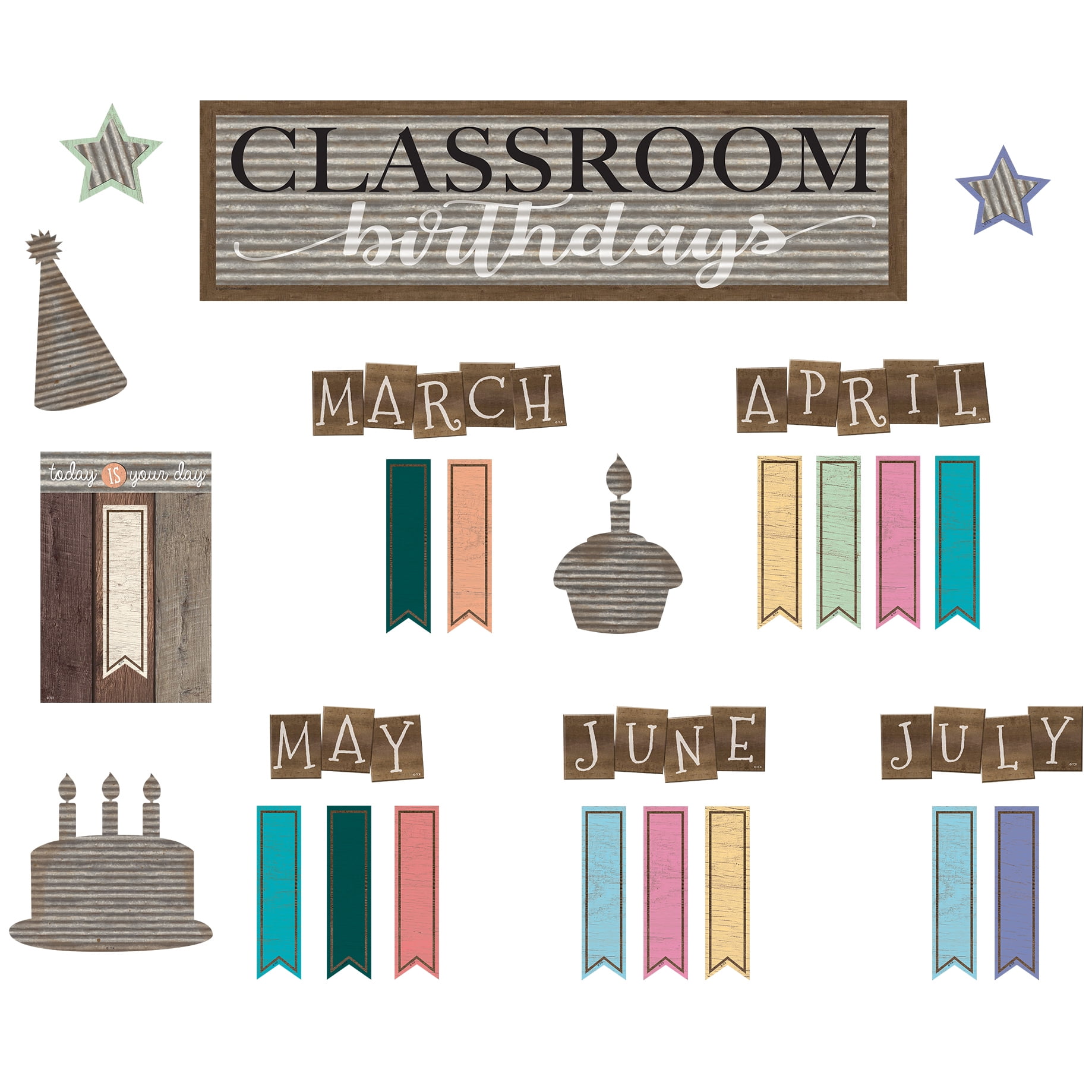 Teacher Created Resources Home Sweet Classroom Birthday Mini Bulletin ...