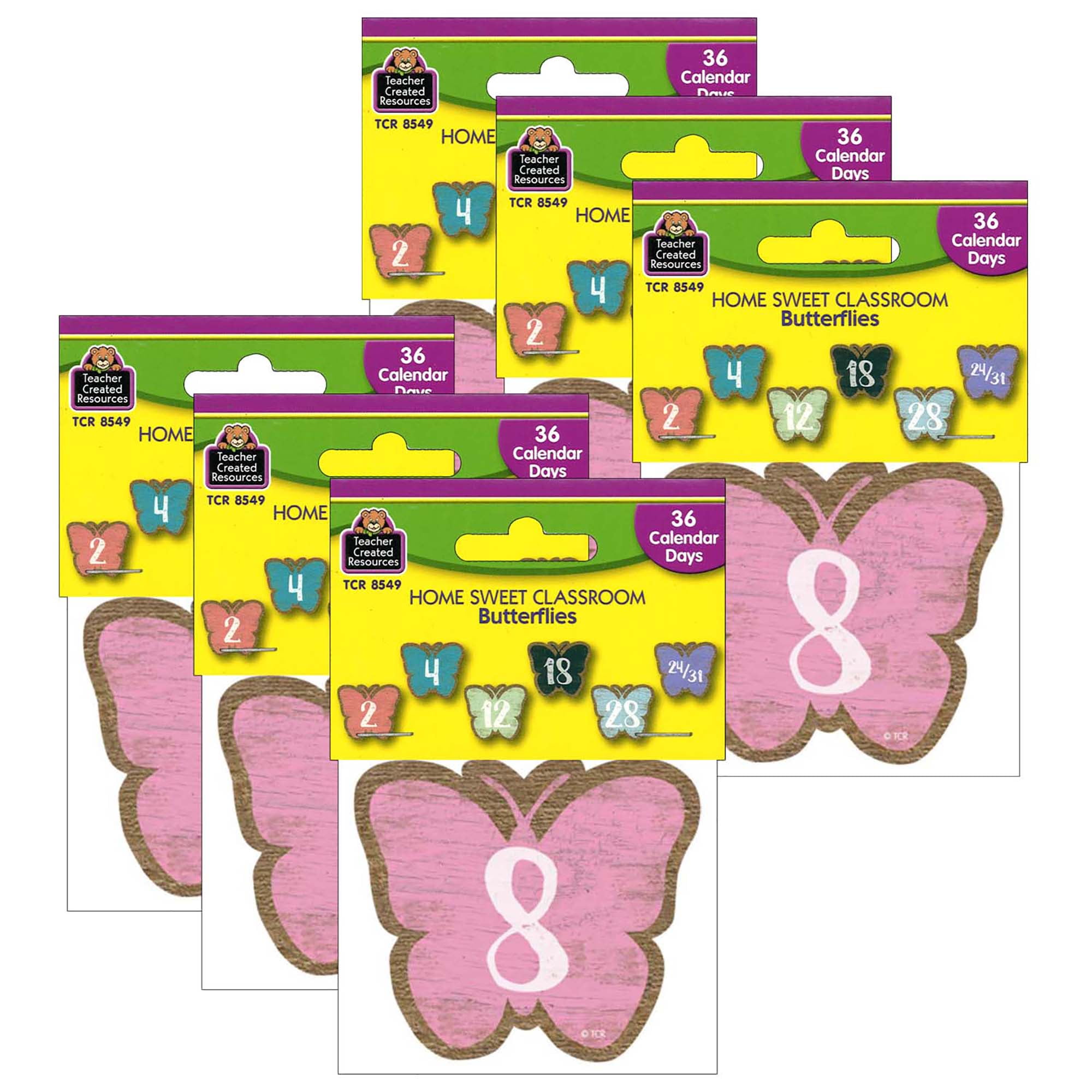 Teacher Created Resources Home Sweet Classroom Butterflies Calendar ...