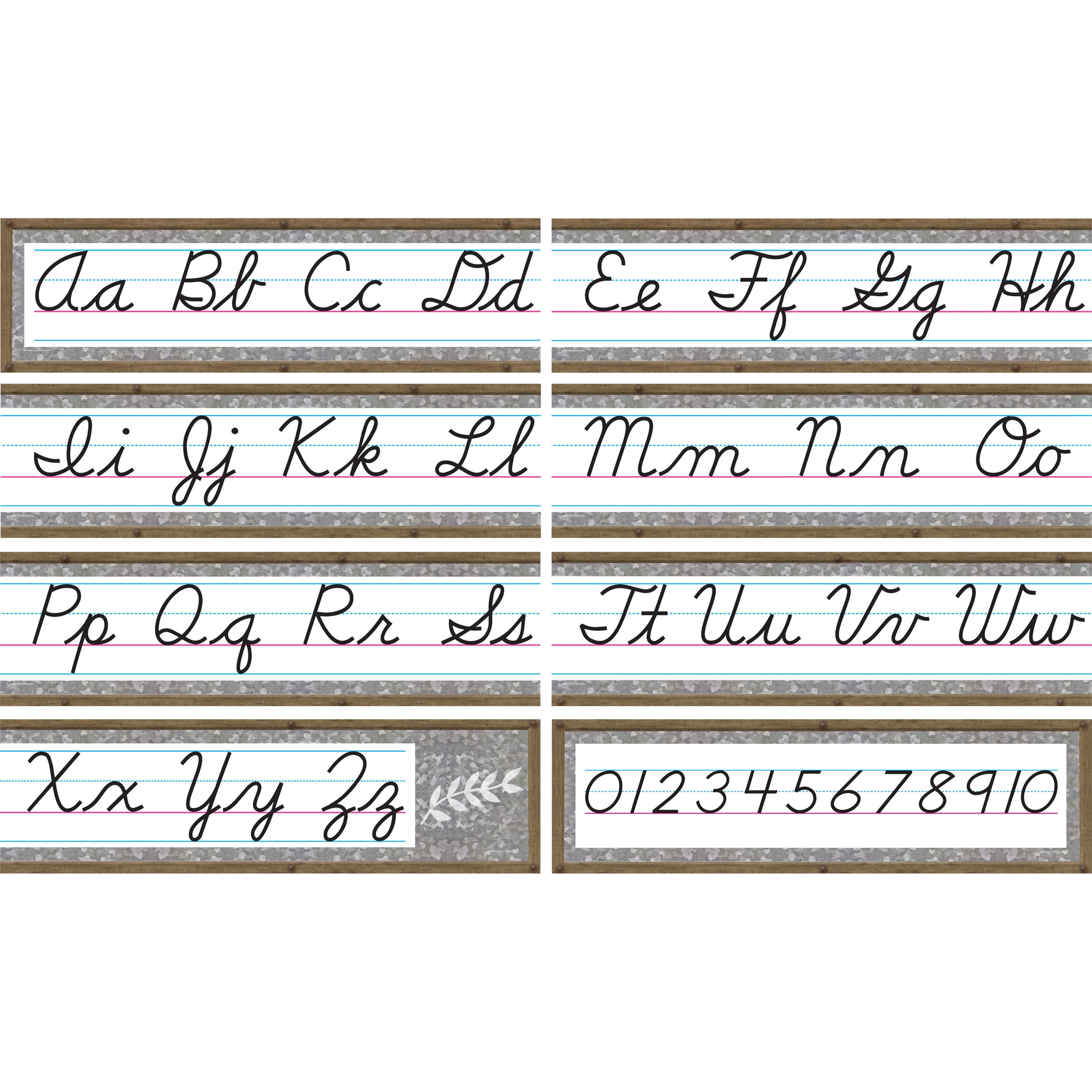 Teacher Created Resources Home Sweet Classroom Cursive Mini Bulletin ...