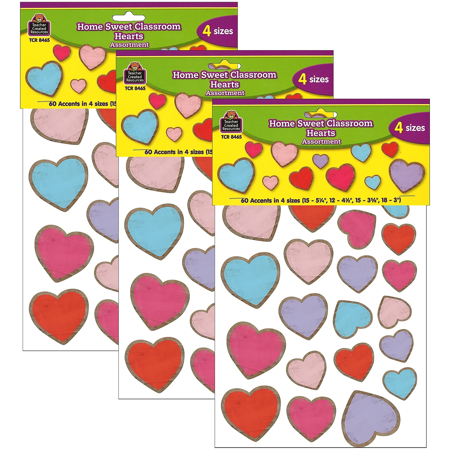 Teacher Created Resources Home Sweet Classroom Hearts Accents Assorted ...