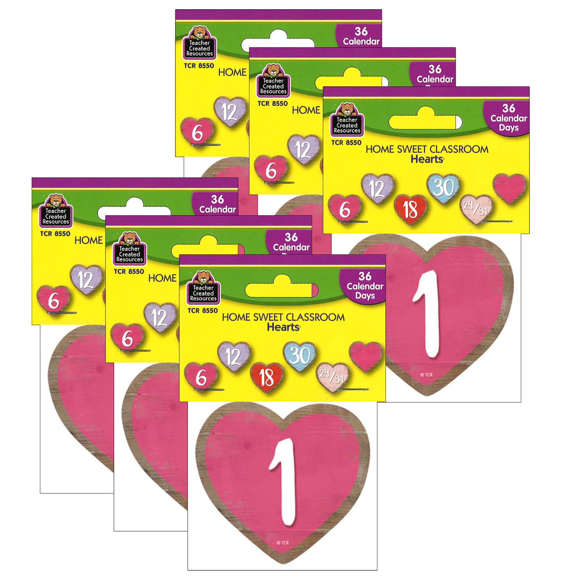 Teacher Created Resources Home Sweet Classroom Hearts Calendar Days ...