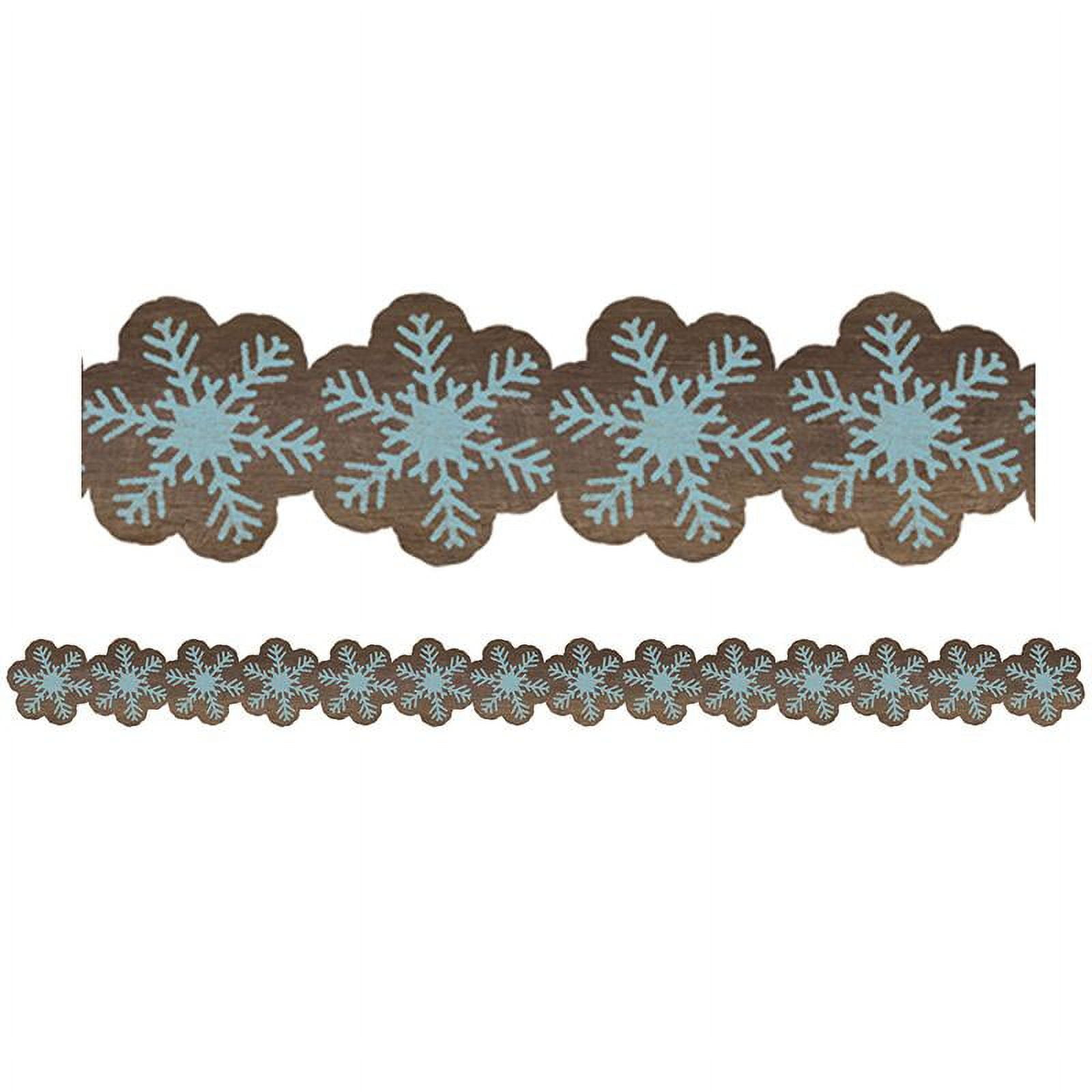 Teacher Created Resources Home Sweet Classroom Snowflakes Die-Cut Border Trim, 35 Feet Per Pack ...
