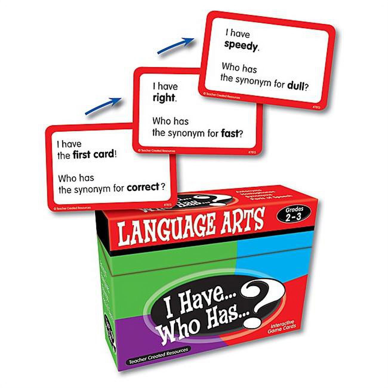 Teacher Created Resources I Have Who Has Language Arts Game Grade 2-3 ...