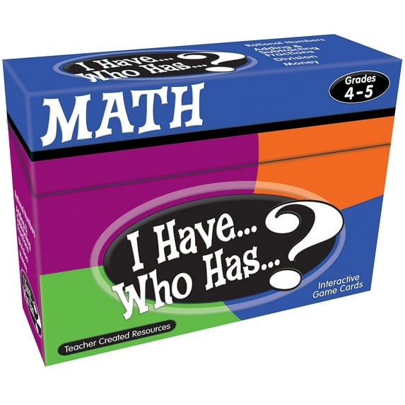 Teacher Created Resources I Have, Who Has Math Game, Grade 4-5 ...