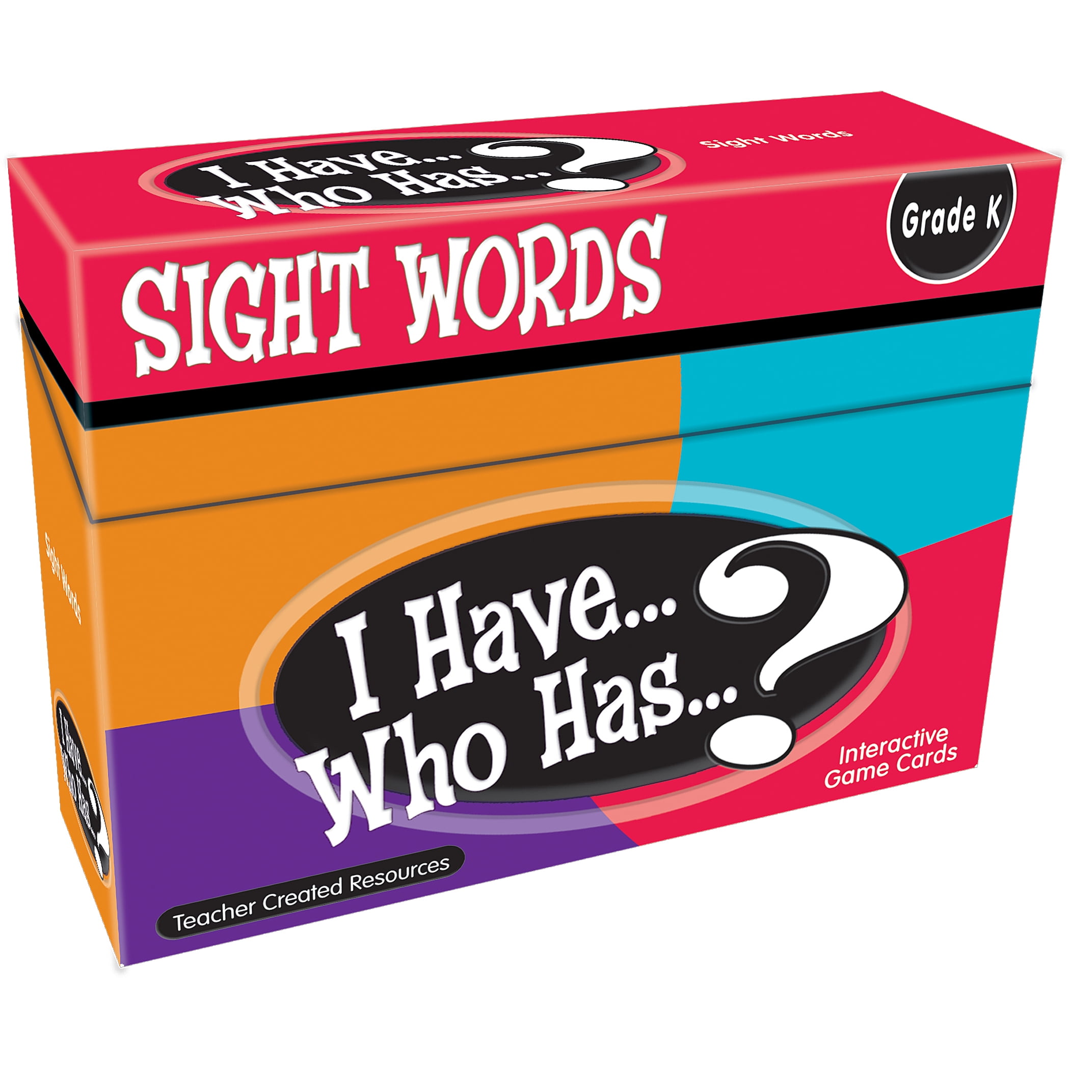 Teacher Created Resources I Have, Who Has Sight Words Game, Grade K ...