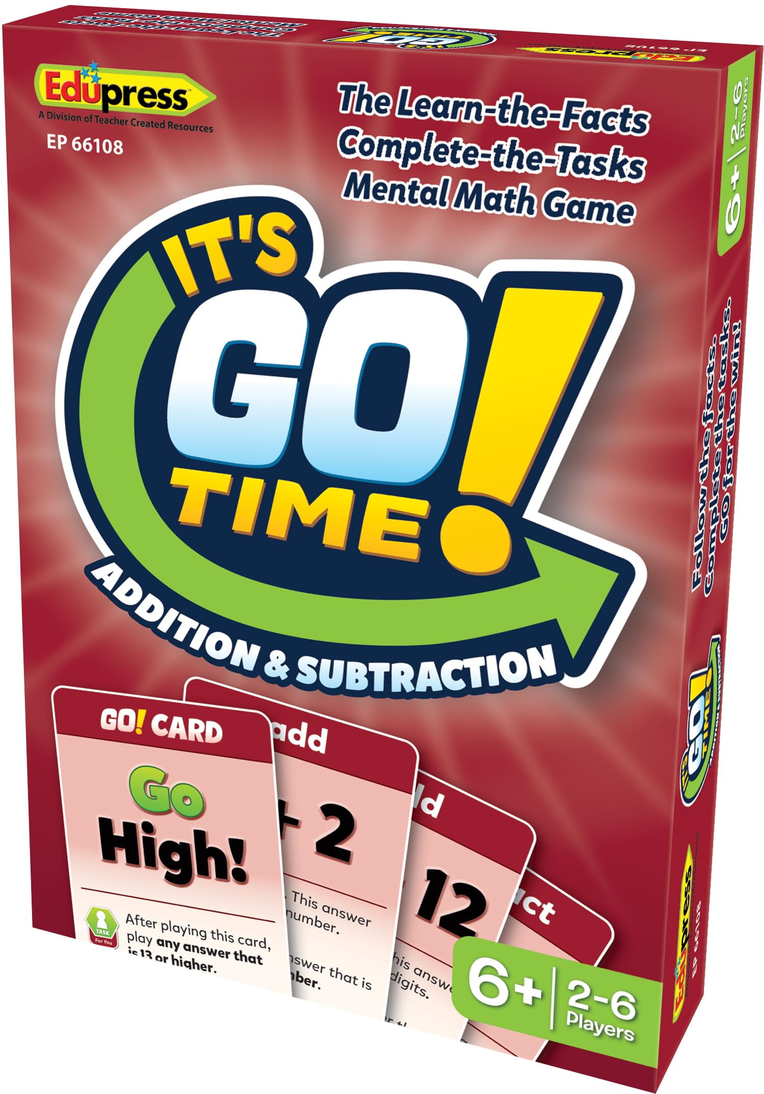 Teacher Created Resources Itâ€™s GO Time! Game: Addition & Subtraction ...
