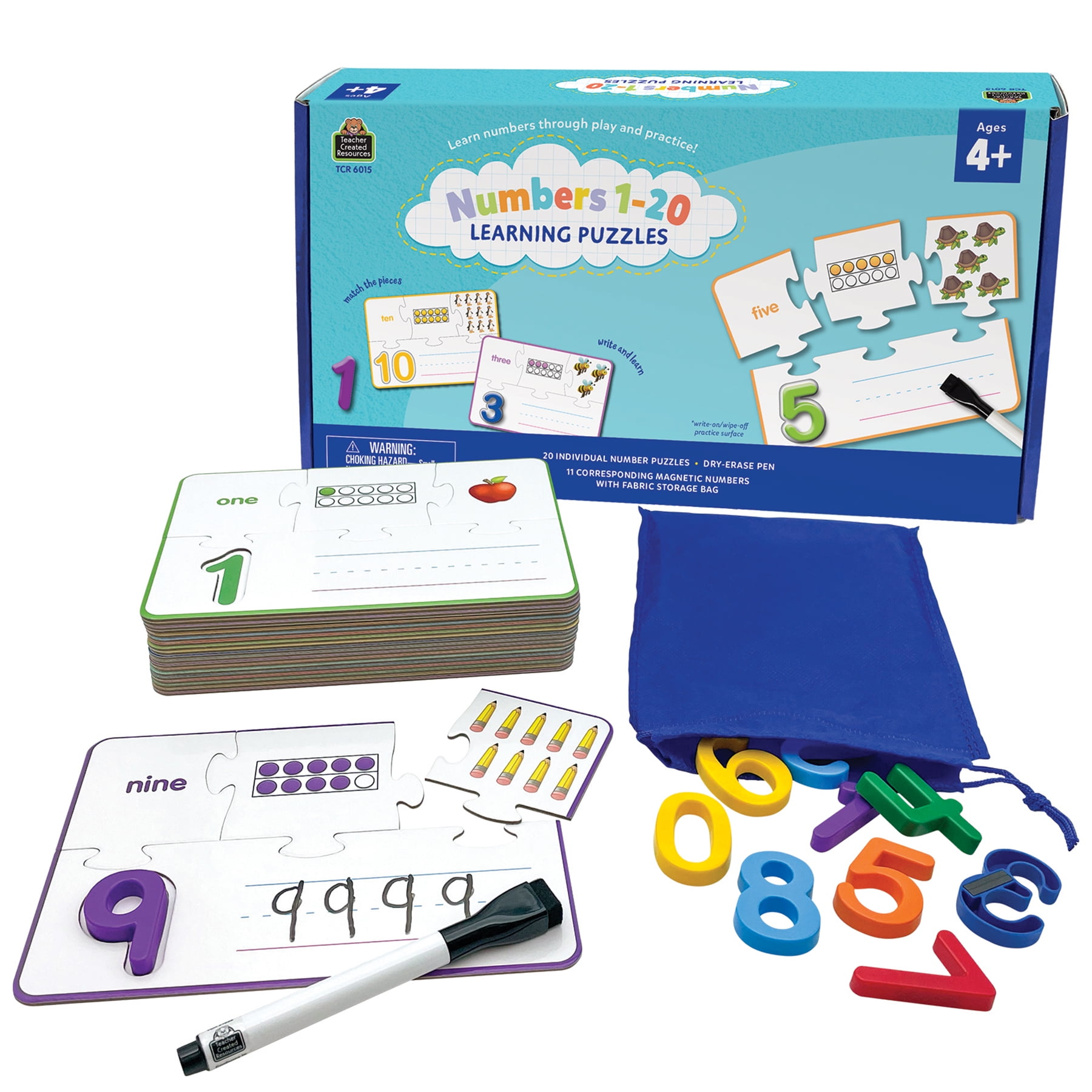 Teacher Created Resources Learning Puzzle: Numbers 1-20 - Walmart.com