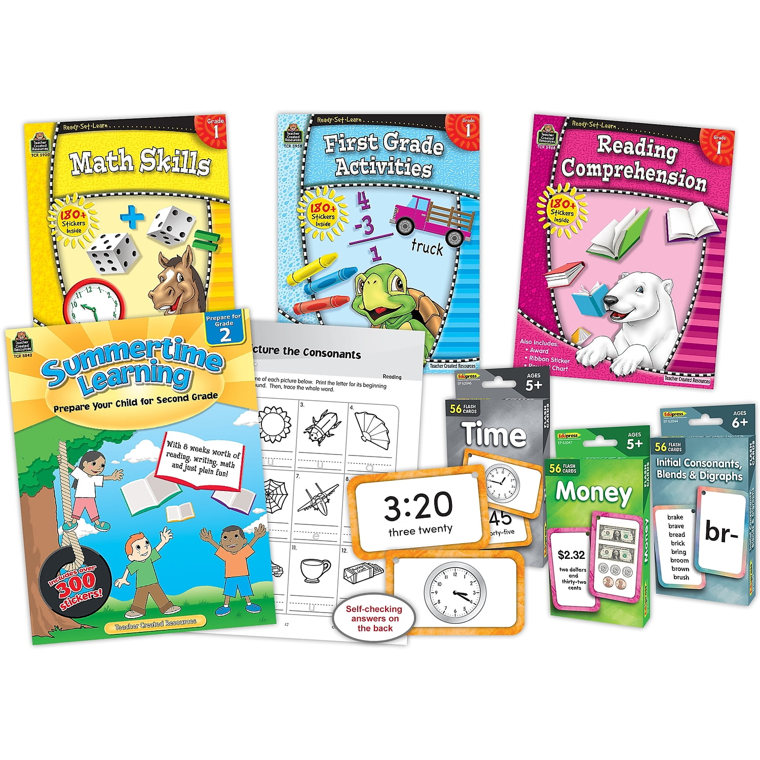 Free Shipping! Teacher Created Resources Learning at Home: Grade 1 Kit ...