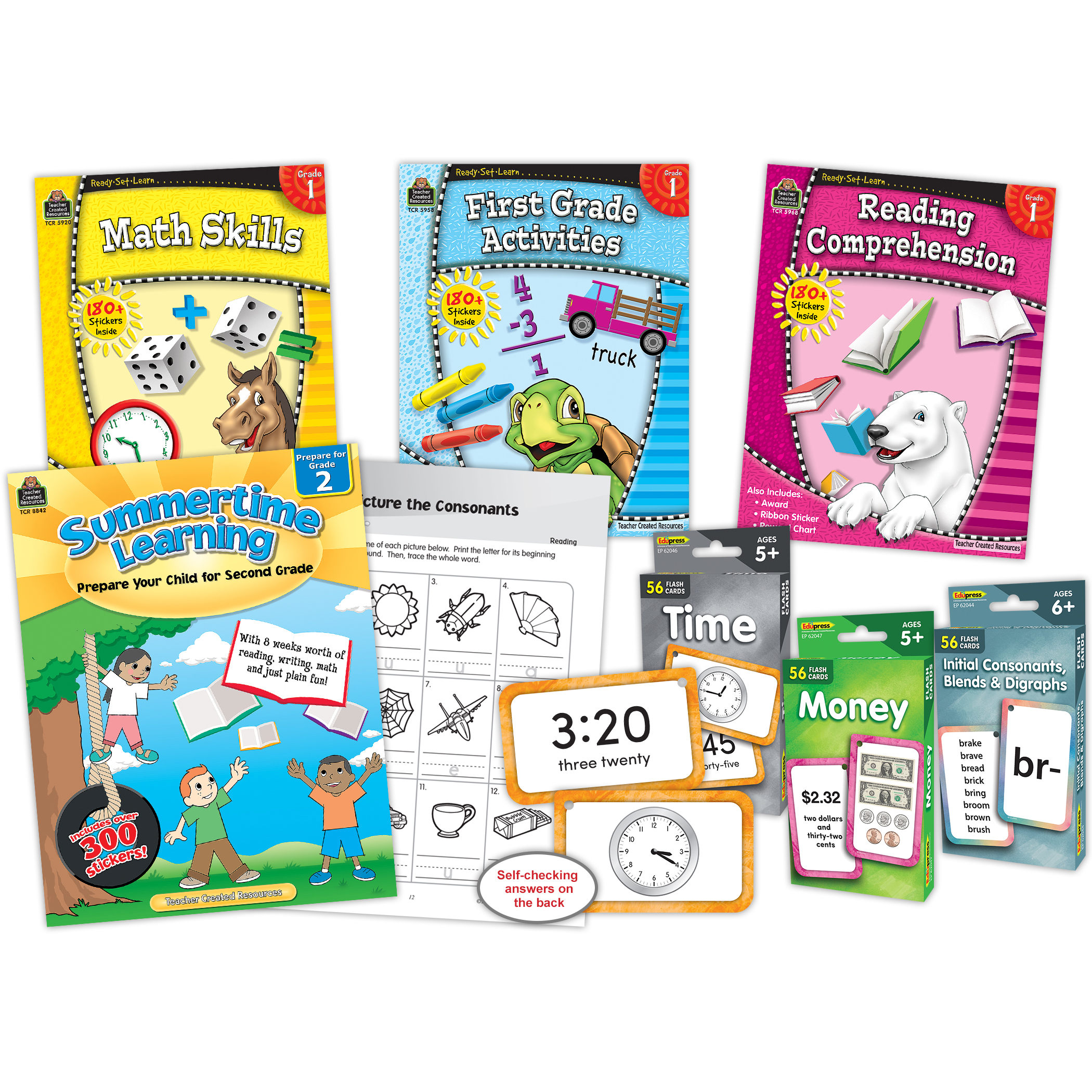Teacher Created Resources Learning at Home: Grade 1 Kit - Walmart.com
