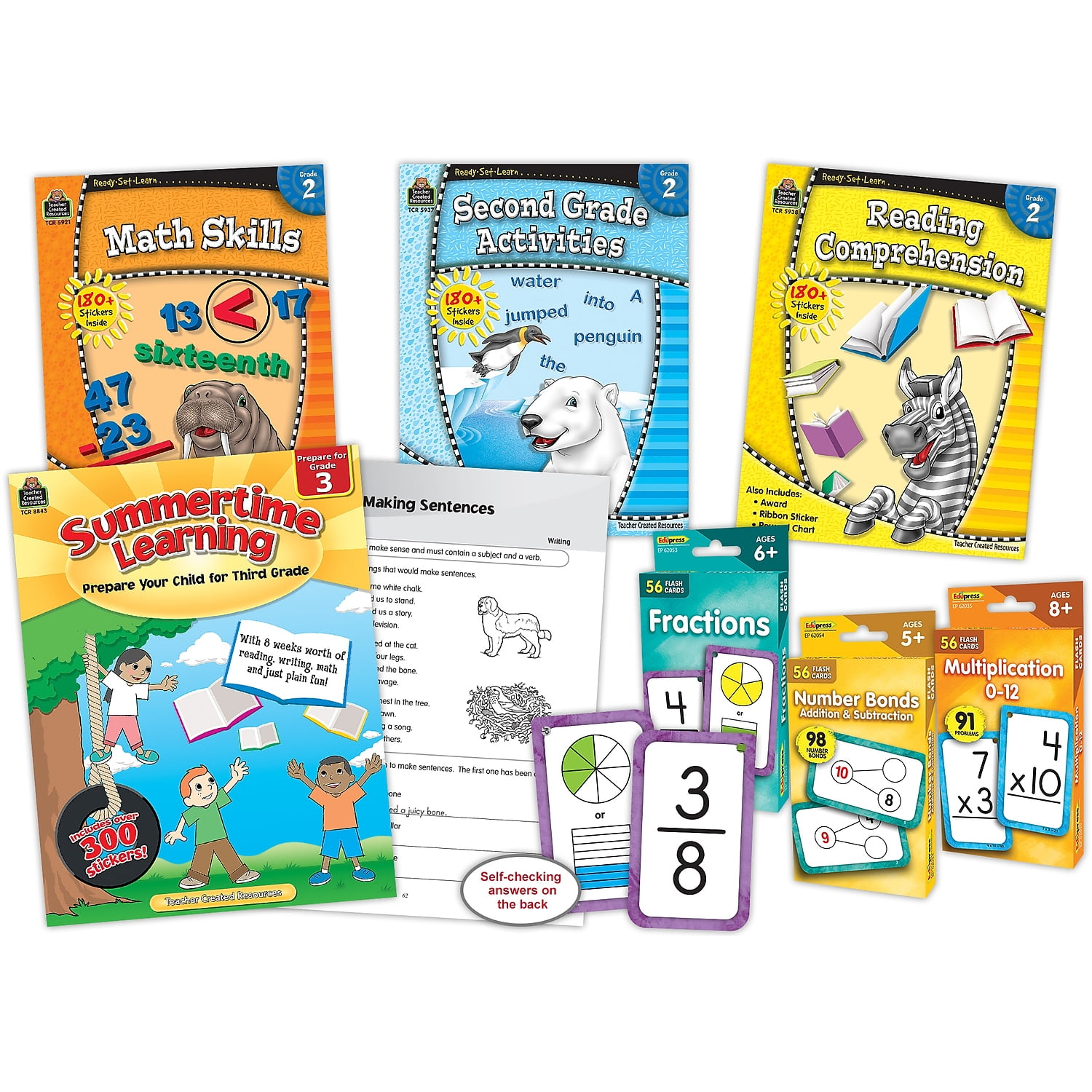Teacher Created Resources Learning at Home: Grade 2 Kit - Walmart.com