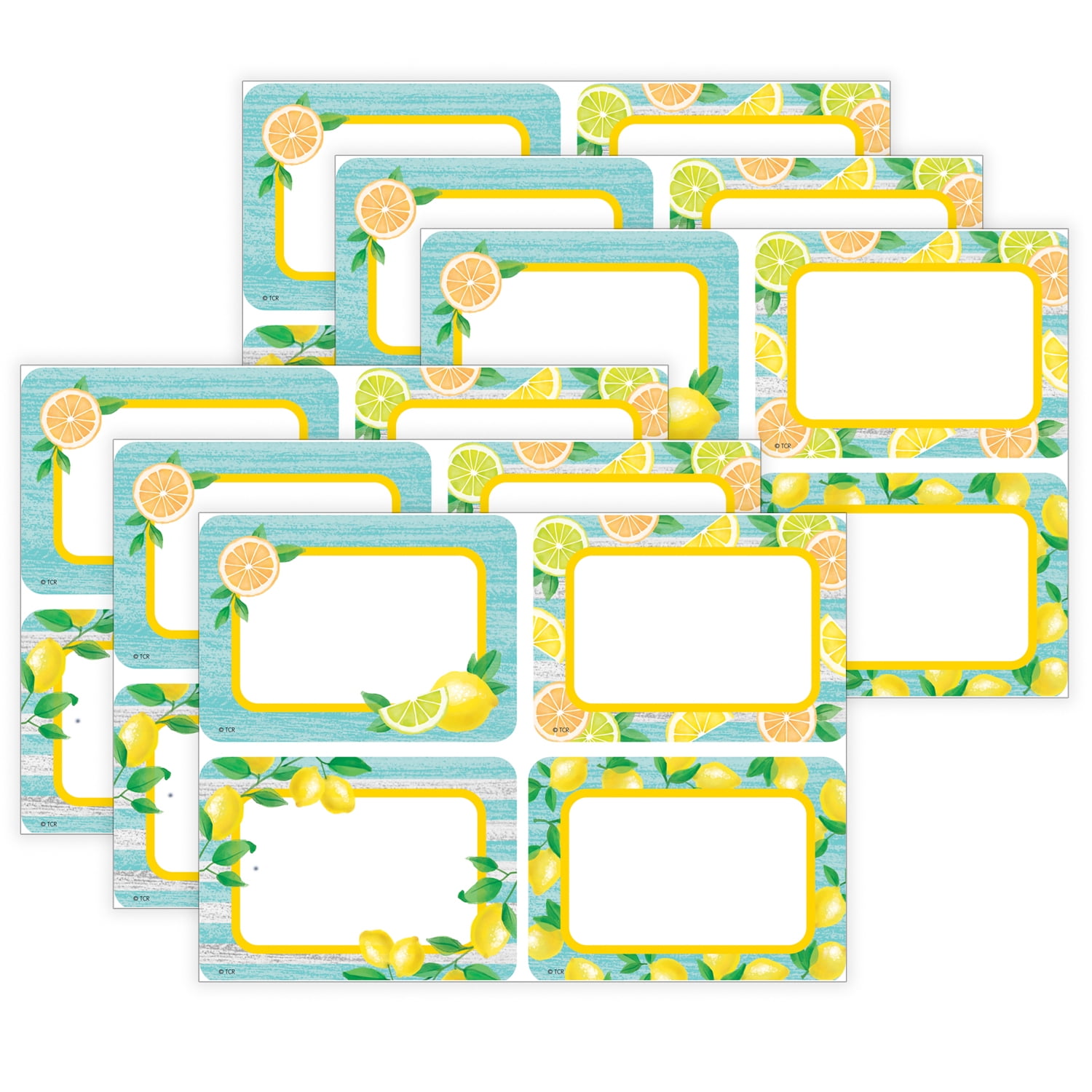 Teacher Created Resources Lemon Zest Name Tags/Labels - Multi-Pack, 36 ...
