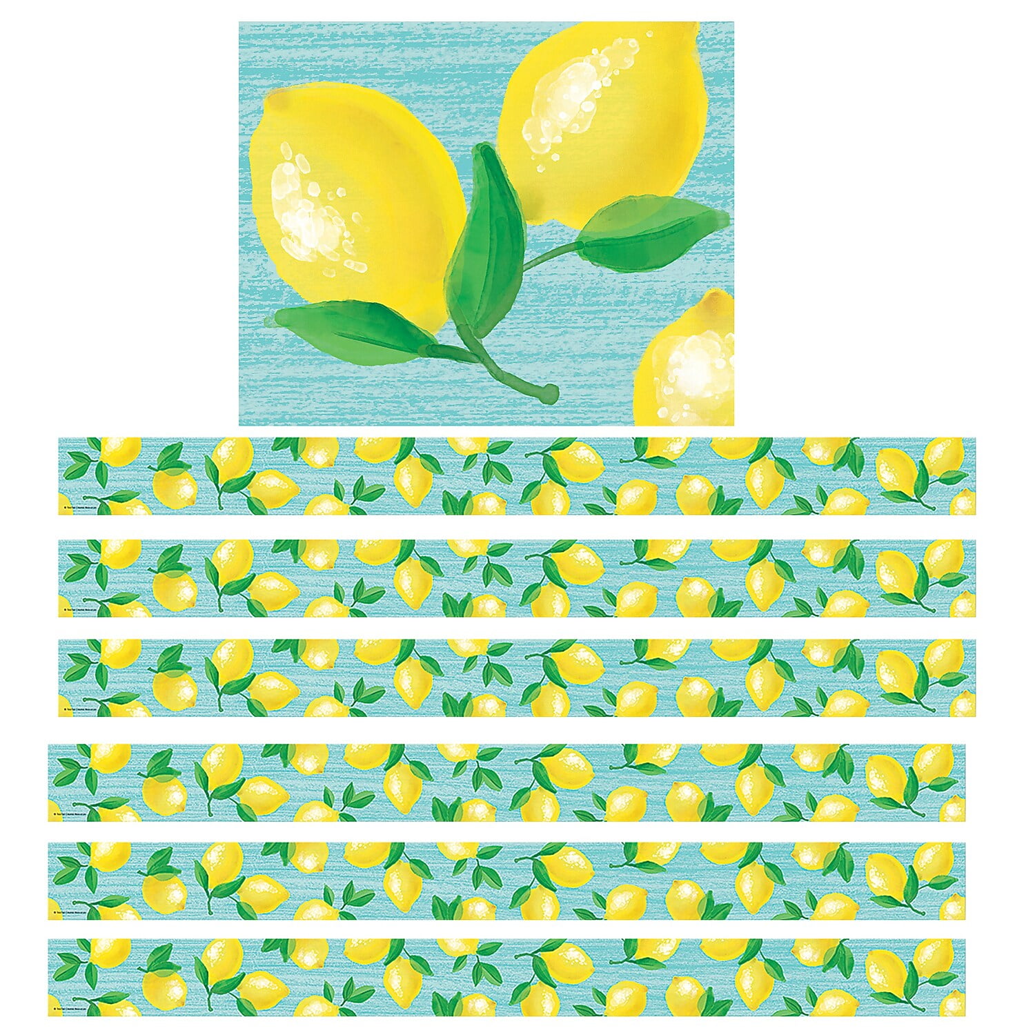 Teacher Created Resources Lemon Zest Straight Border Trim, 35 Feet Per ...