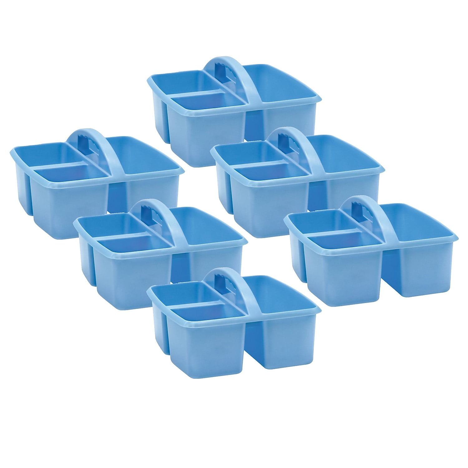Teacher Created Resources Light Blue Plastic Storage Caddy, Pack of 6 ...