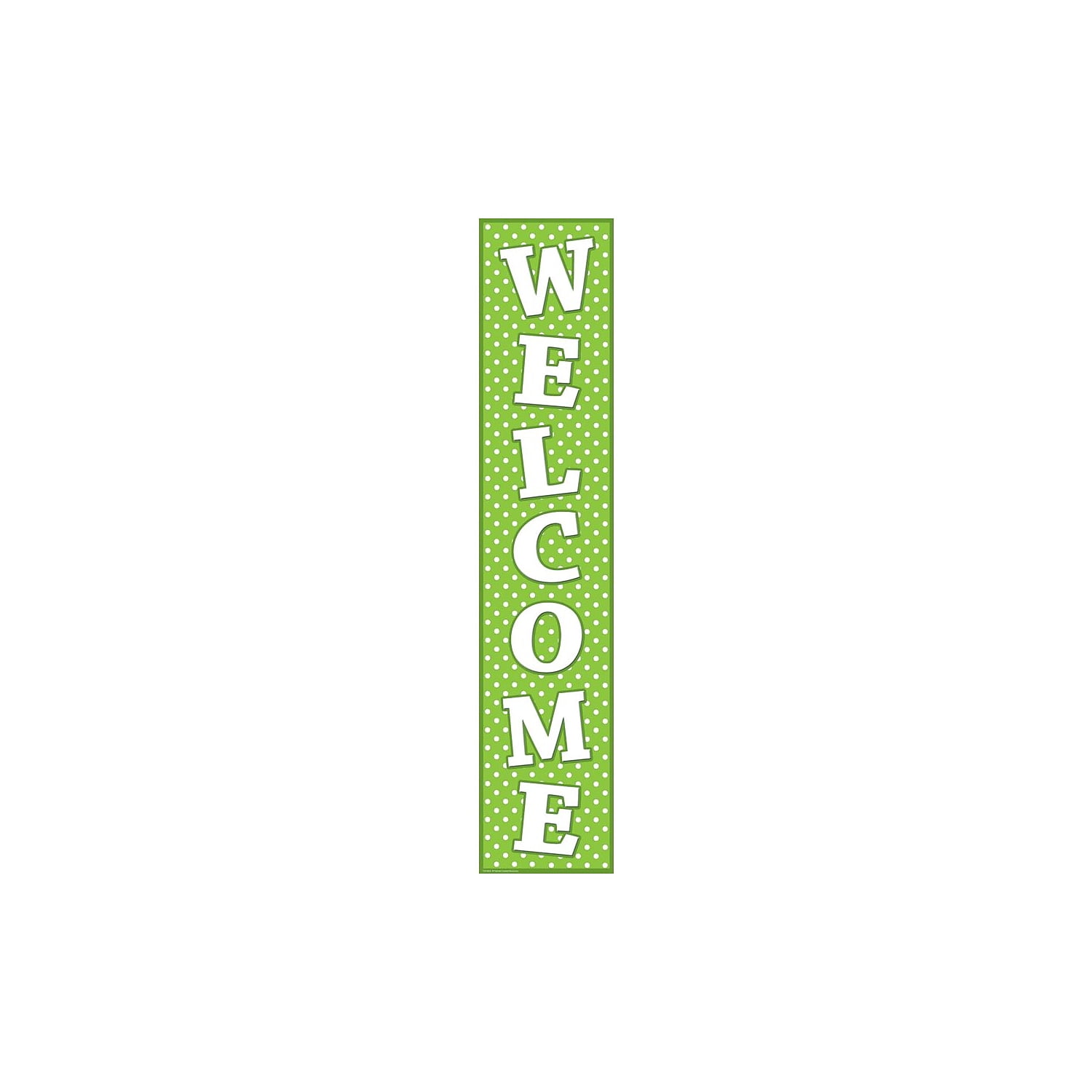 Teacher Created Resources Lime Polka Dots Welcome Posters - Walmart.com