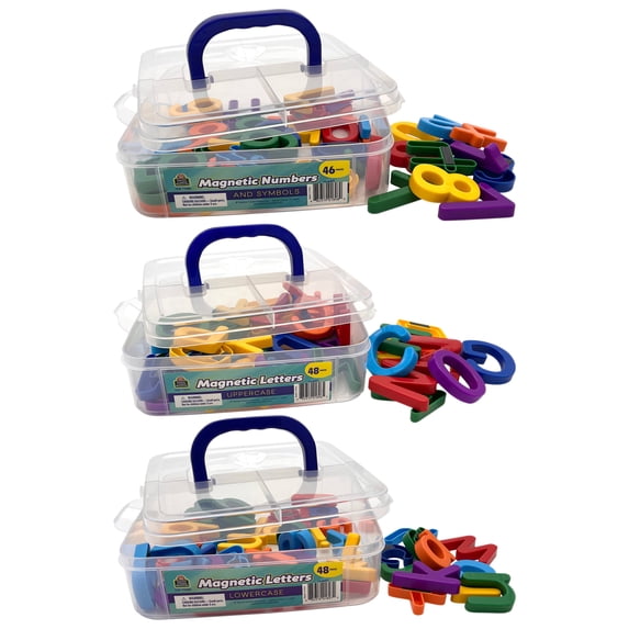 Teacher Created Resources Magnetic Letters & Numbers 3-Pack, Uppercase ...