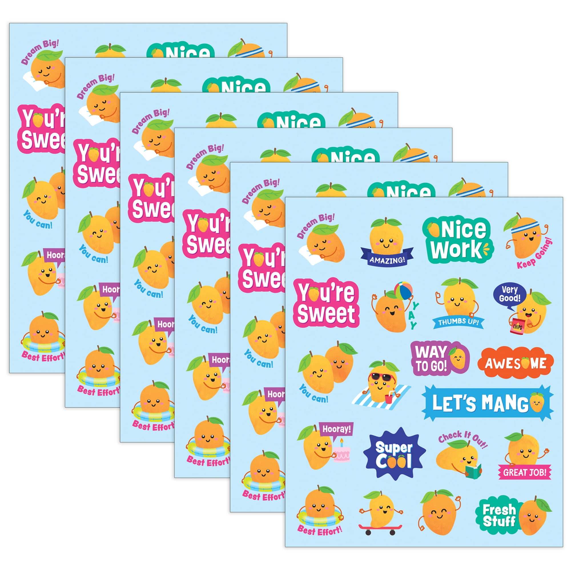Teacher Created Resources Mango Smelly Stickers, 126 Per Pack, 6 Packs ...
