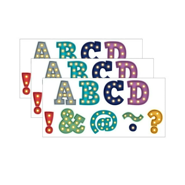 Teacher Created Resources Marquee Bold Block 2-Inch Magnetic Letters ...
