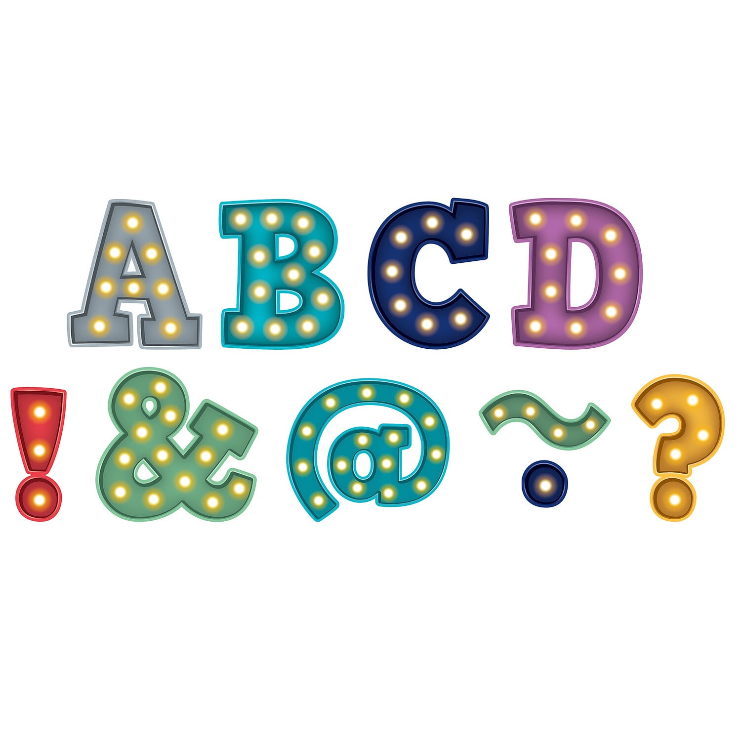Teacher Created Resources Marquee Bold Block 2-Inch Magnetic Letters ...