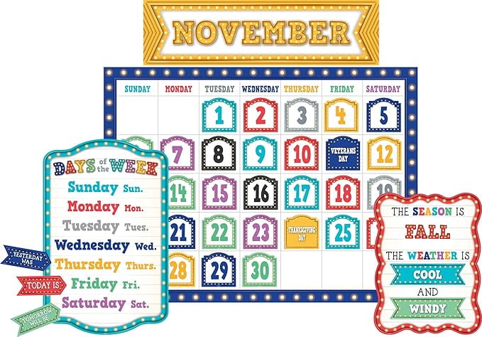 Teacher Created Resources Marquee Calendar Bulletin Board (TCR5636) - Walmart.com