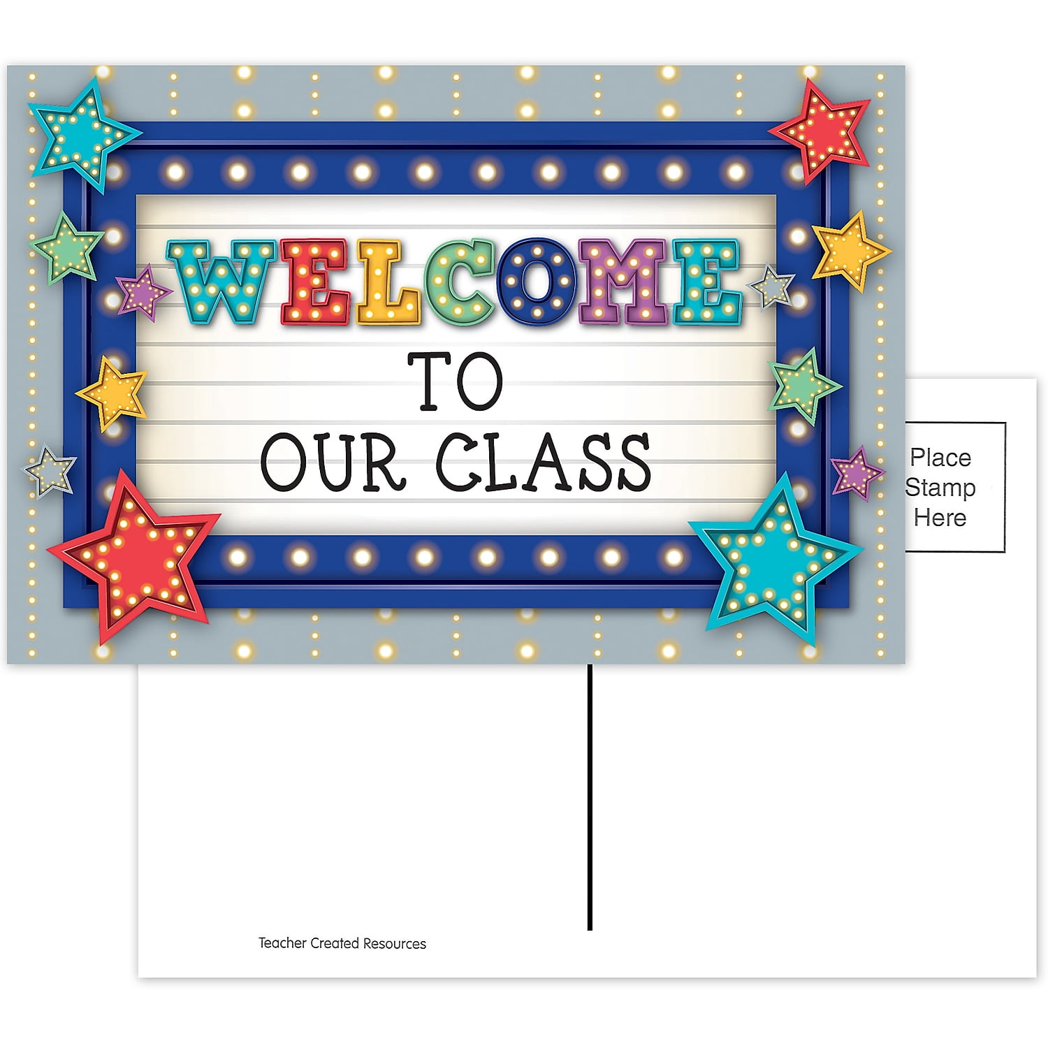 Marquee Welcome Postcards [TCR5486] - Walmart.com