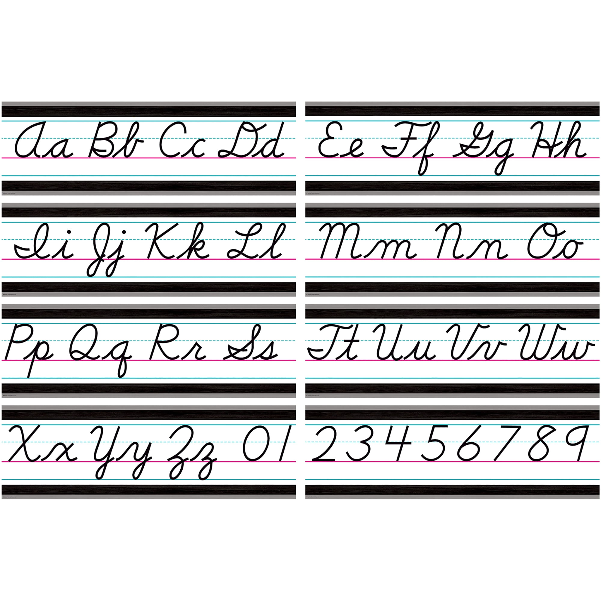 Teacher Created Resources Modern Farmhouse Cursive Writing Bulletin ...