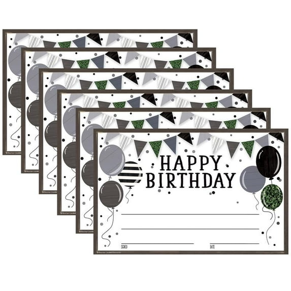 Teacher Created Resources Modern Farmhouse Happy Birthday Awards, 30 ...