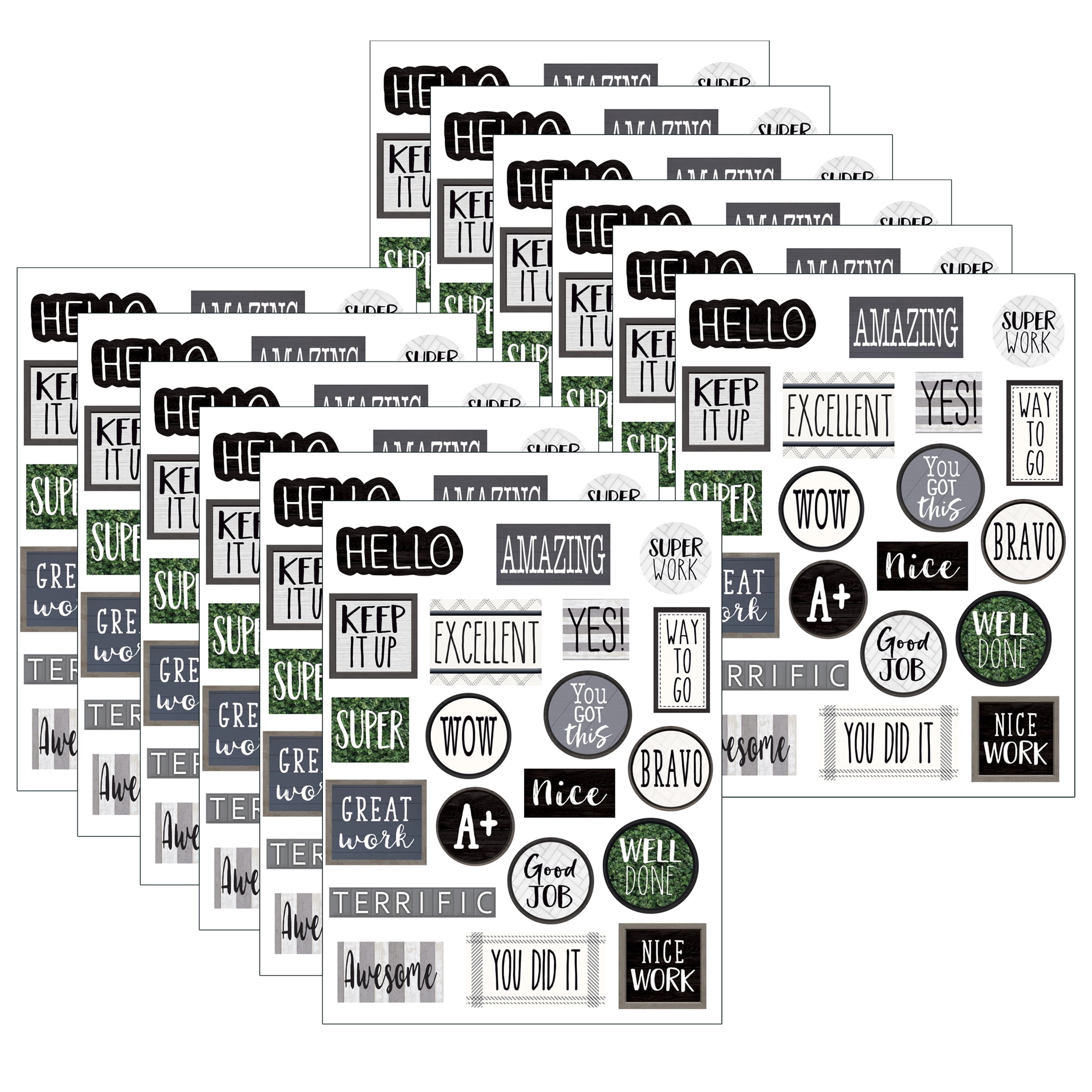 Teacher Created Resources Modern Farmhouse Stickers, 120 Per Pack, 12 Packs - Walmart.com