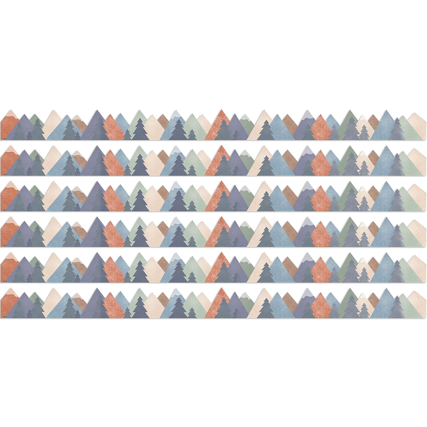 Teacher Created Resources Moving Mountains Die-Cut Border Trim, 35 Feet Per Pack, 6 Packs ...