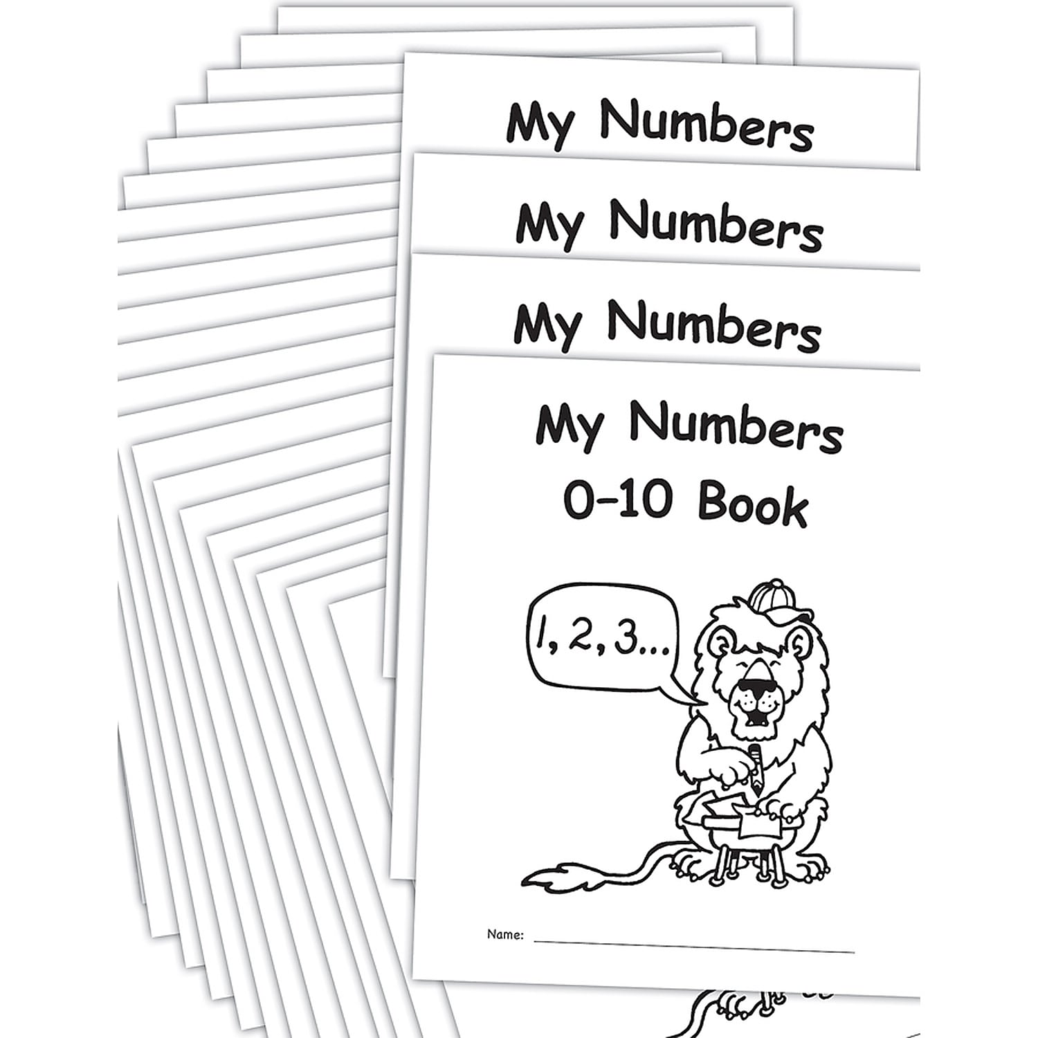 Teacher Created Resources My Own Books: My Numbers 0-10 Book White 25 ...