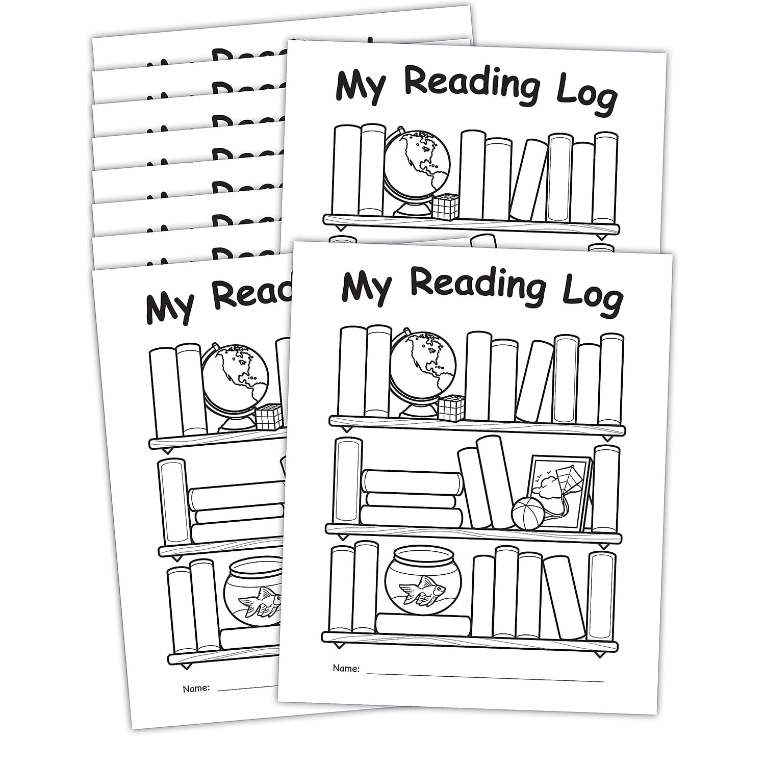 Teacher Created Resources My Own Books: My Reading Log, Pack of 10 ...