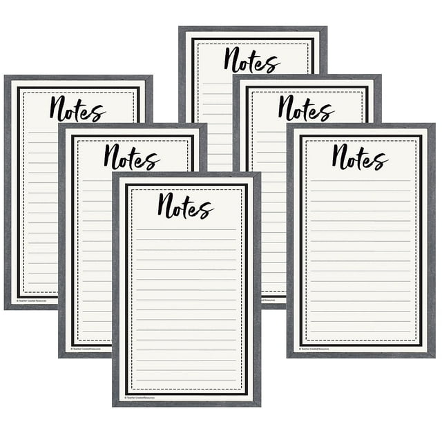 Teacher Created Resources Note Pad 5.25" x 8.25" 50 Sheets Per Pad ...