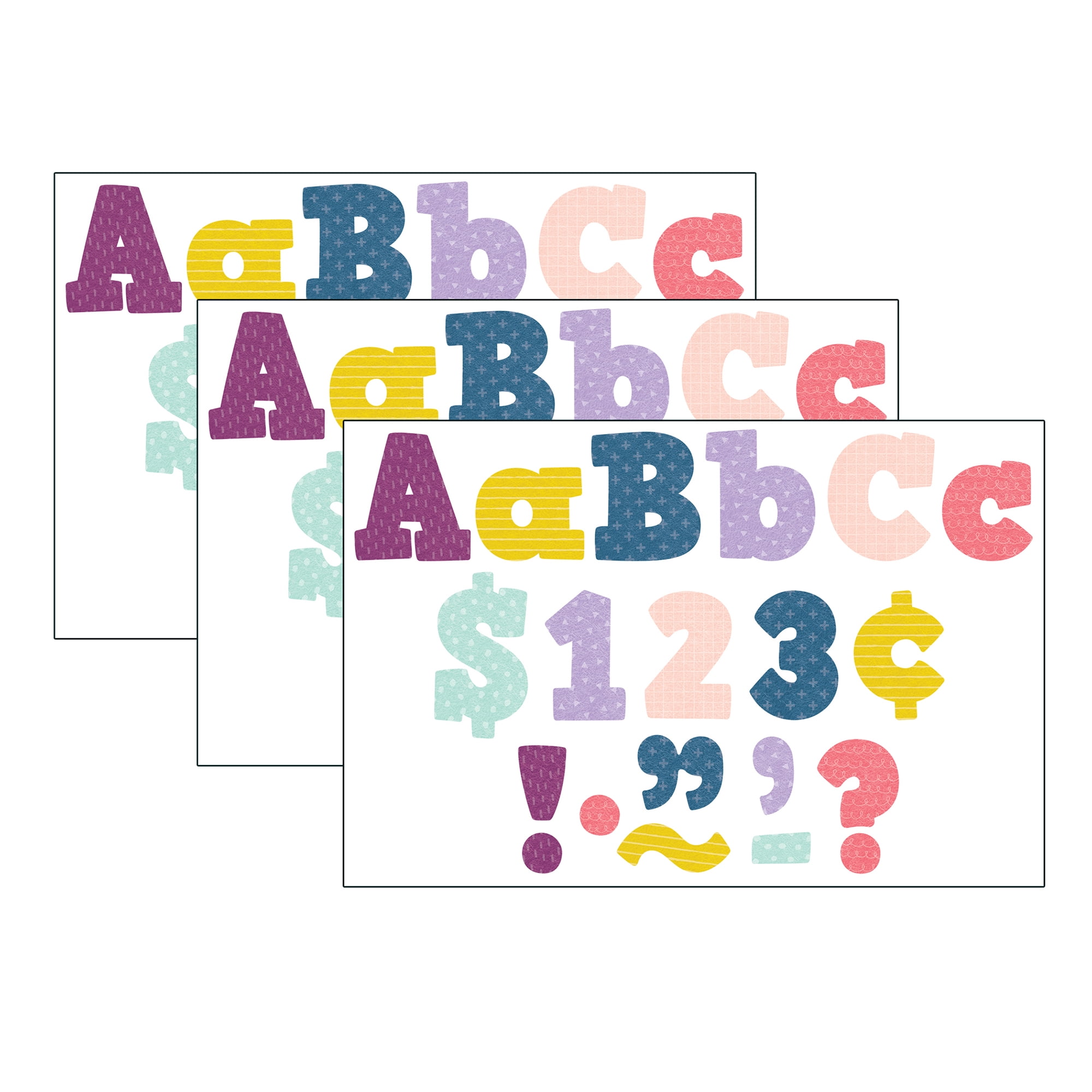 Teacher Created Resources Oh Happy Day 4" Bold Block Letters Assorted ...