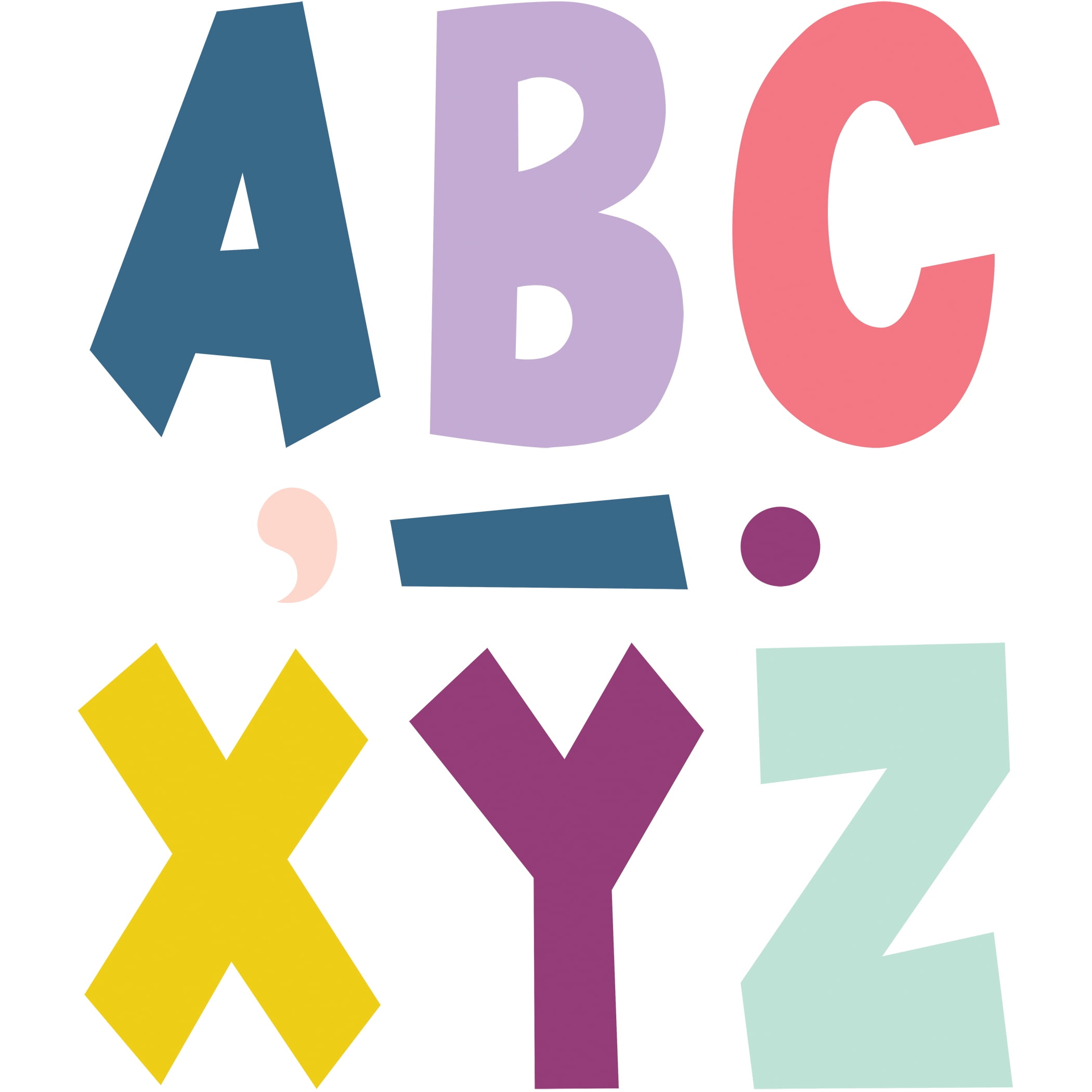 Teacher Created Resources Oh Happy Day 7" Fun Font Letters, 120 Pieces ...