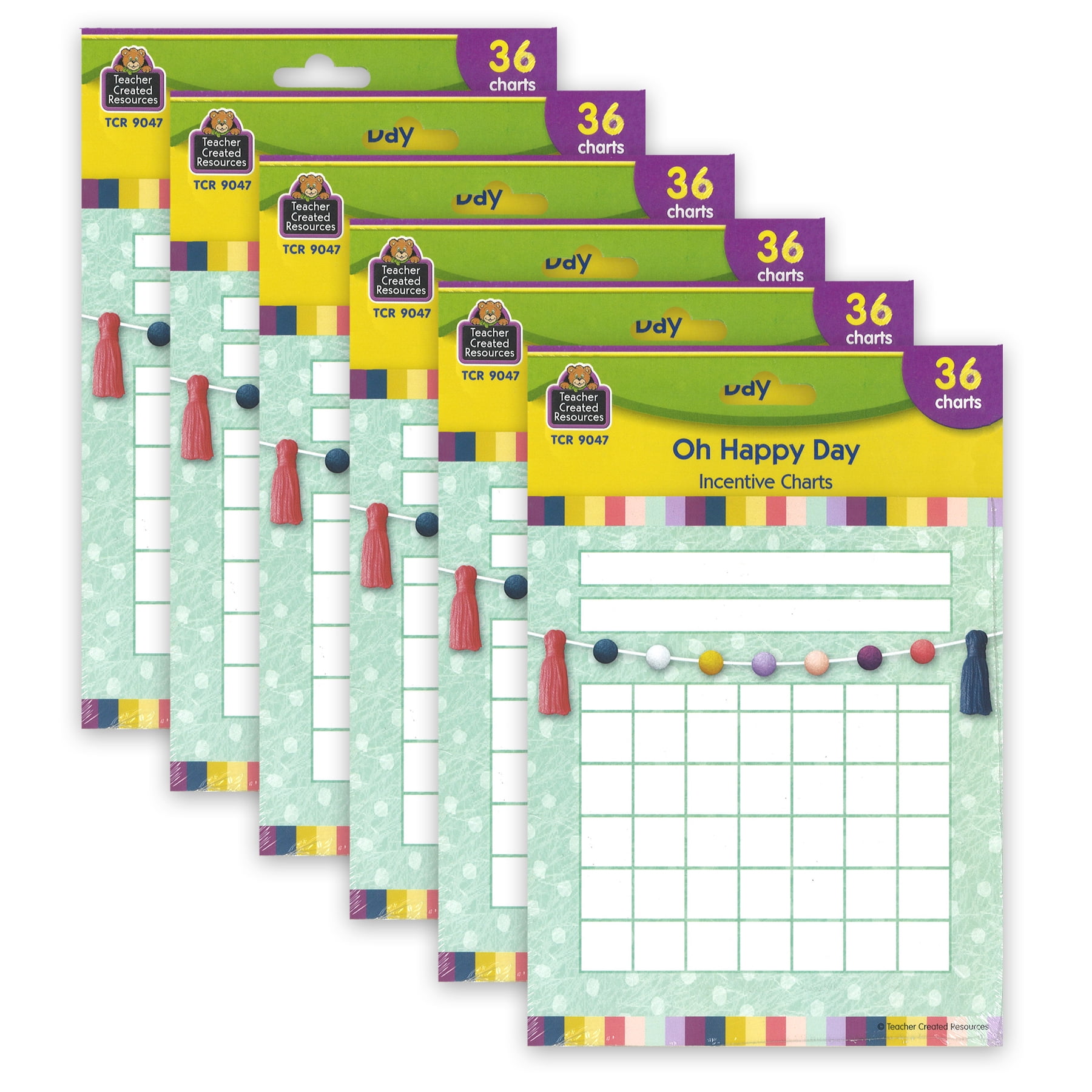 Teacher Created Resources Oh Happy Day Incentive Charts, Pack of 6 ...