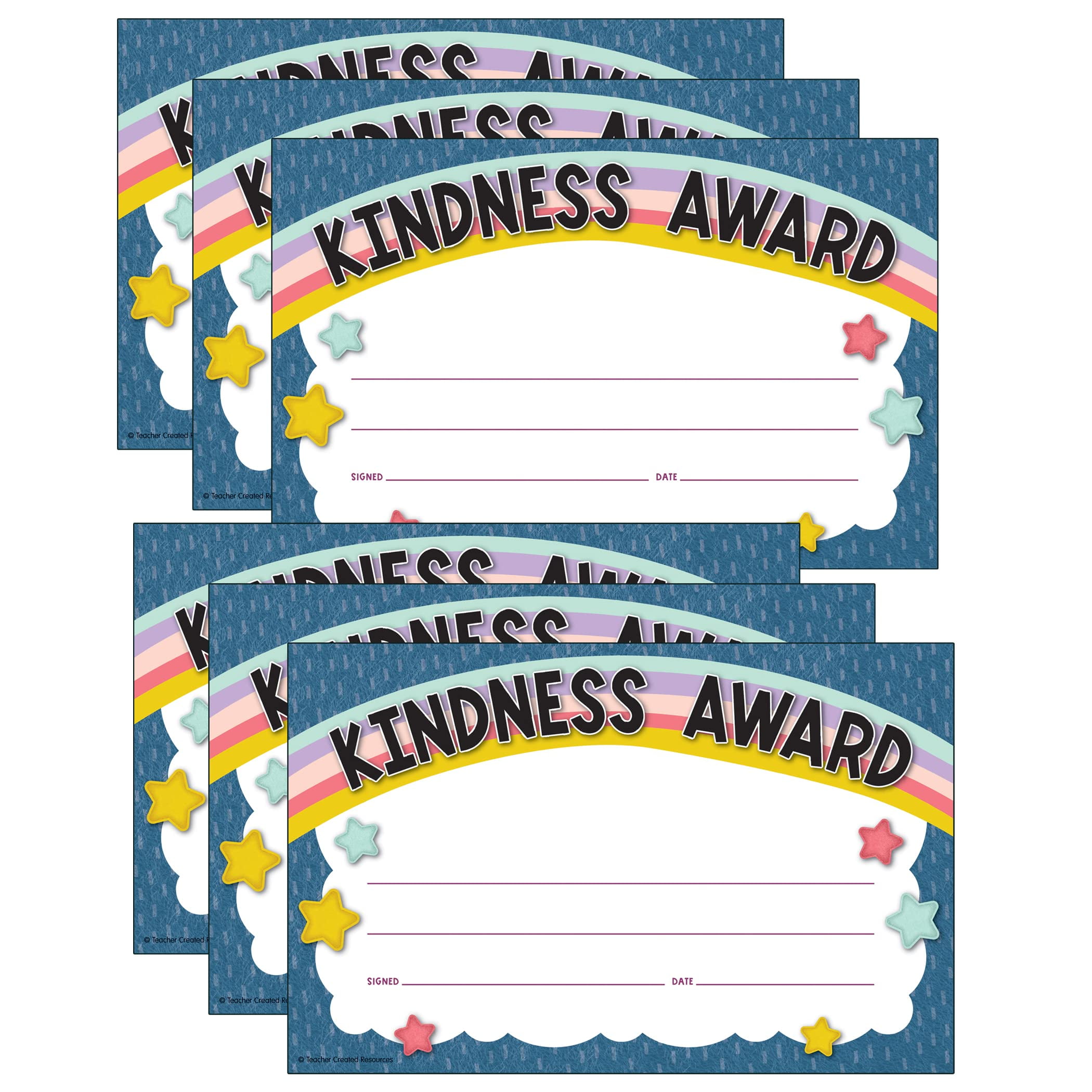 Teacher Created Resources Oh Happy Day Kindness Awards, 30 Per Pack, 6 ...