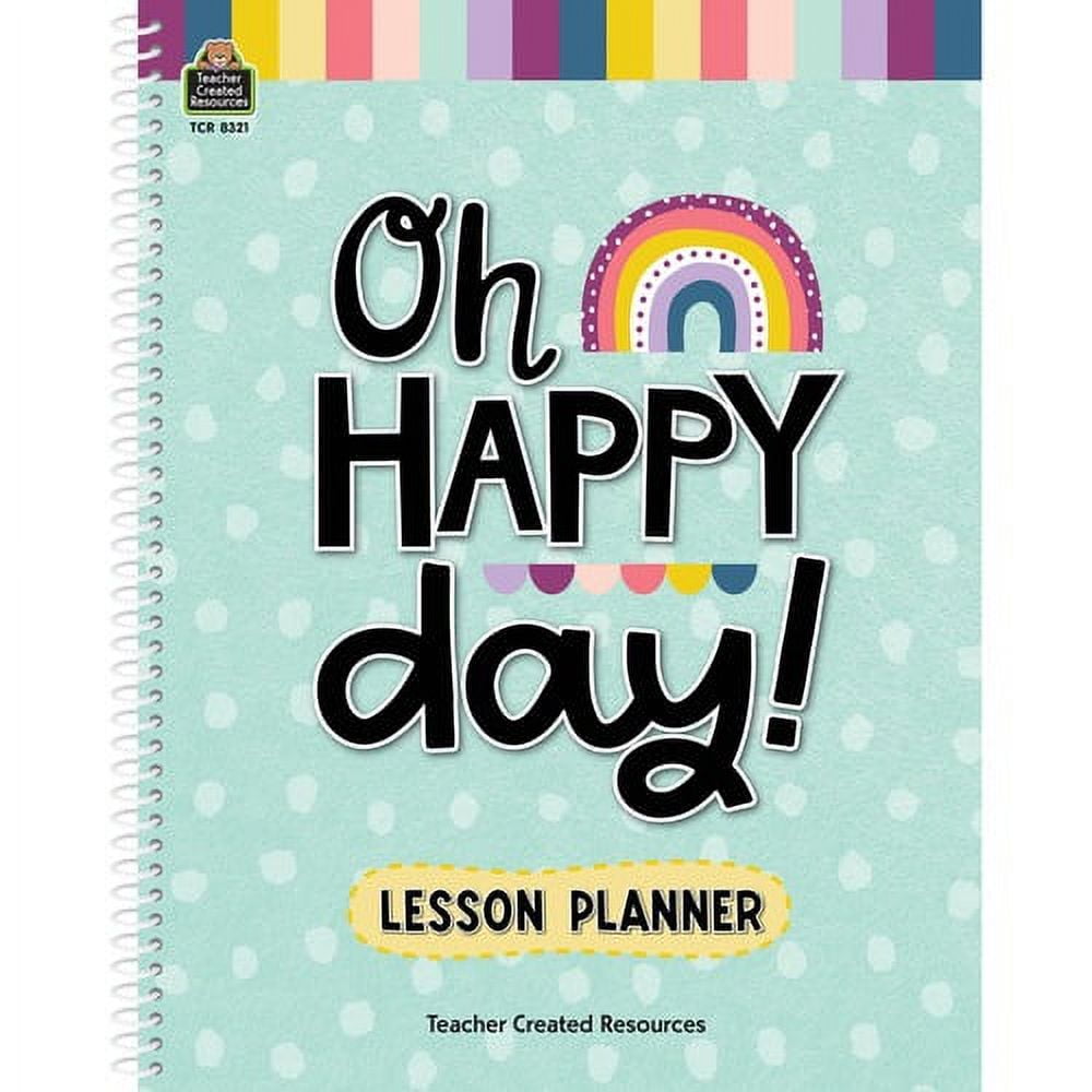Teacher Created Resources Oh Happy Day Lesson Planner - Monthly - 40 ...