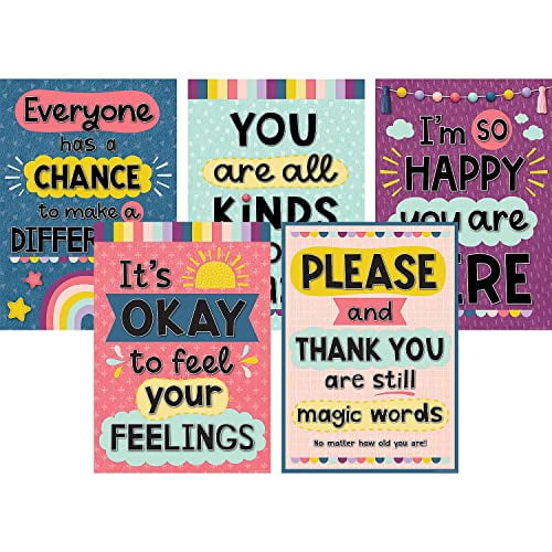 Teacher Created Resources Oh Happy Day Poster Pack, 5 Posters - Walmart.com