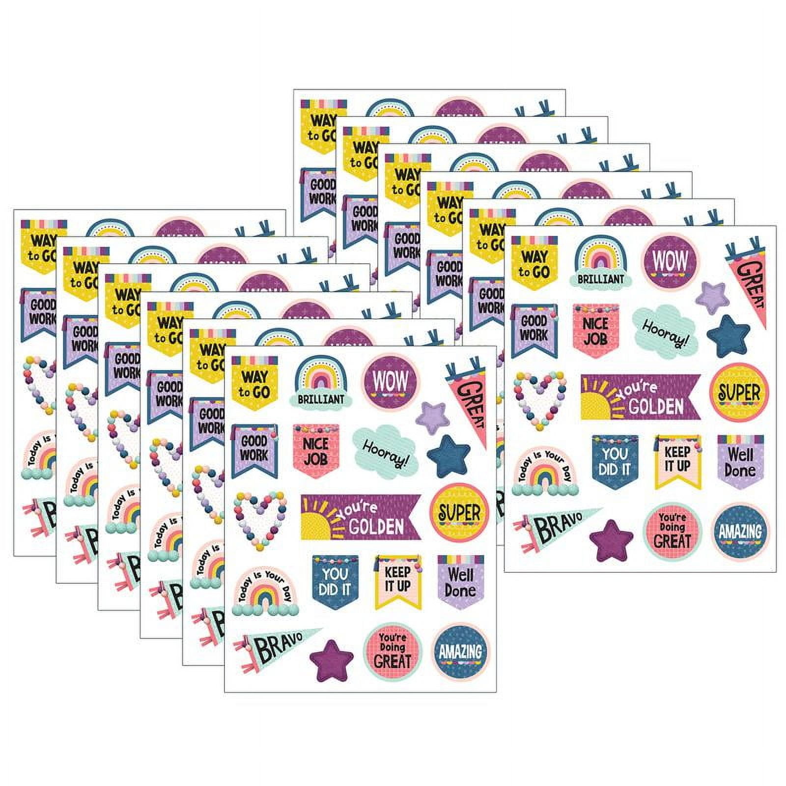Teacher Created Resources Oh Happy Day Stickers, 120 Stickers Per Pack ...