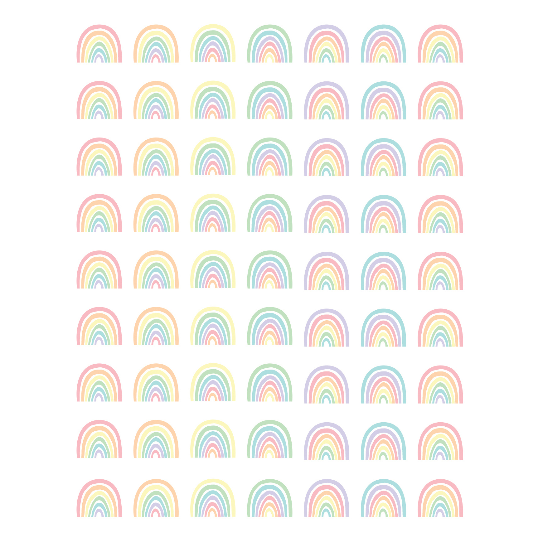 Teacher Created Resources Pastel Pop Rainbows Mini Stickers, 378 Per ...