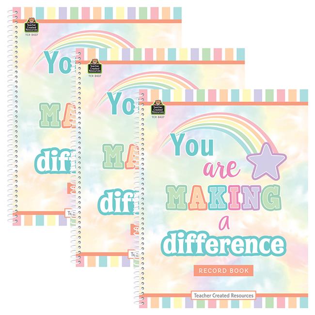 Teacher Created Resources Pastel Pop Record Book, Pack of 3 - Walmart.com