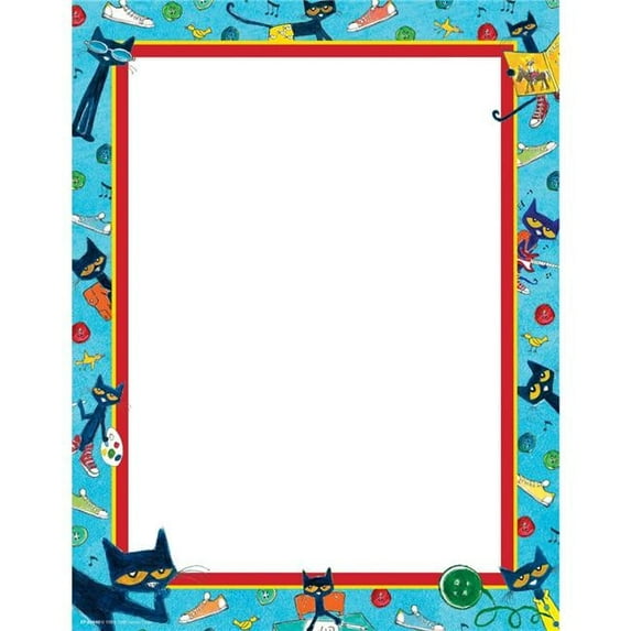 Teacher Created Resources Pete The Cat Computer Paper - Pack of 6 ...