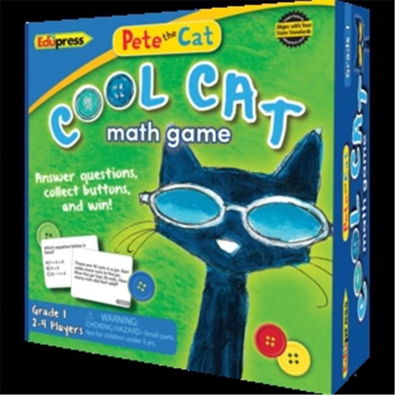 Teacher Created Resources Pete the Cat Cool Cat Math Game 1 - Walmart.com