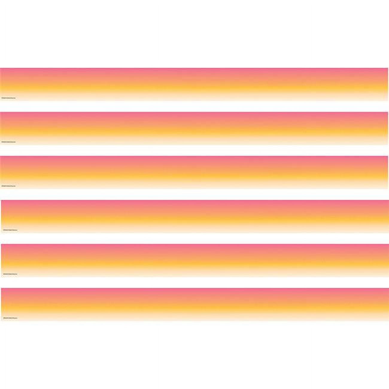 Teacher Created Resources Pink and Orange Color Wash Straight Border ...