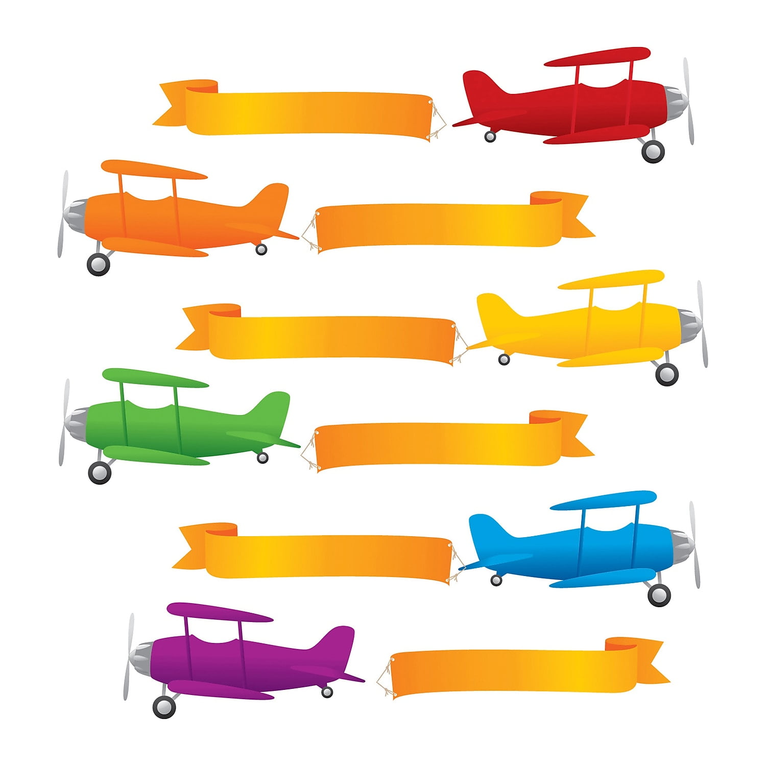 Teacher Created Resources Planes and Banners Accents 72/Pack (EP-2100 ...