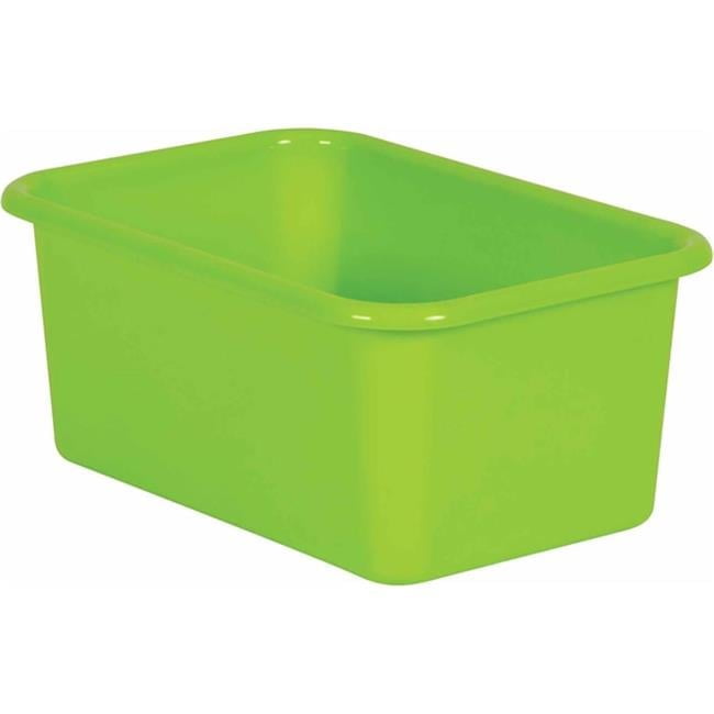 Teacher Created Resources Plastic Bin, Lime - Small - Pack of 6 ...