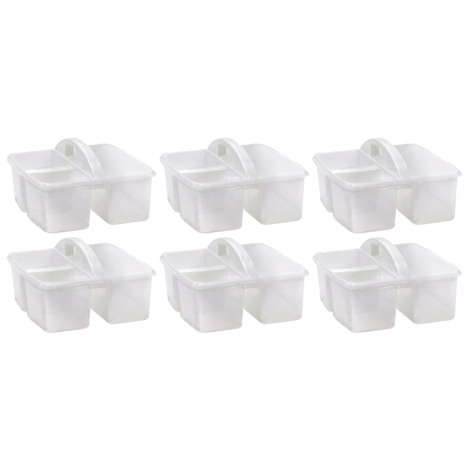 Teacher Created Resources® Plastic Storage Caddy, Clear, 6 Count ...